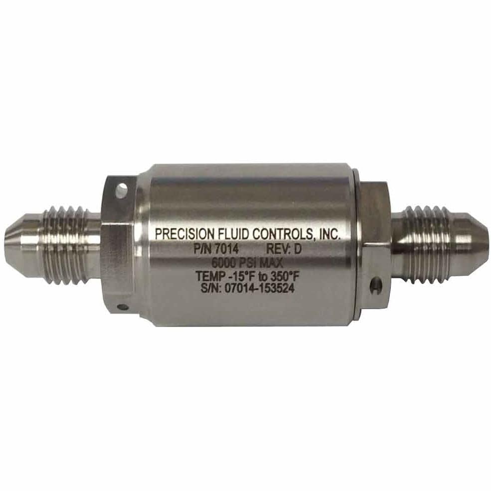 Male-male check valve - 7014 - Precision Fluid Controls