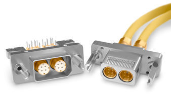 Data connector - Smiths Connectors - hybrid / for aircraft / quadrax