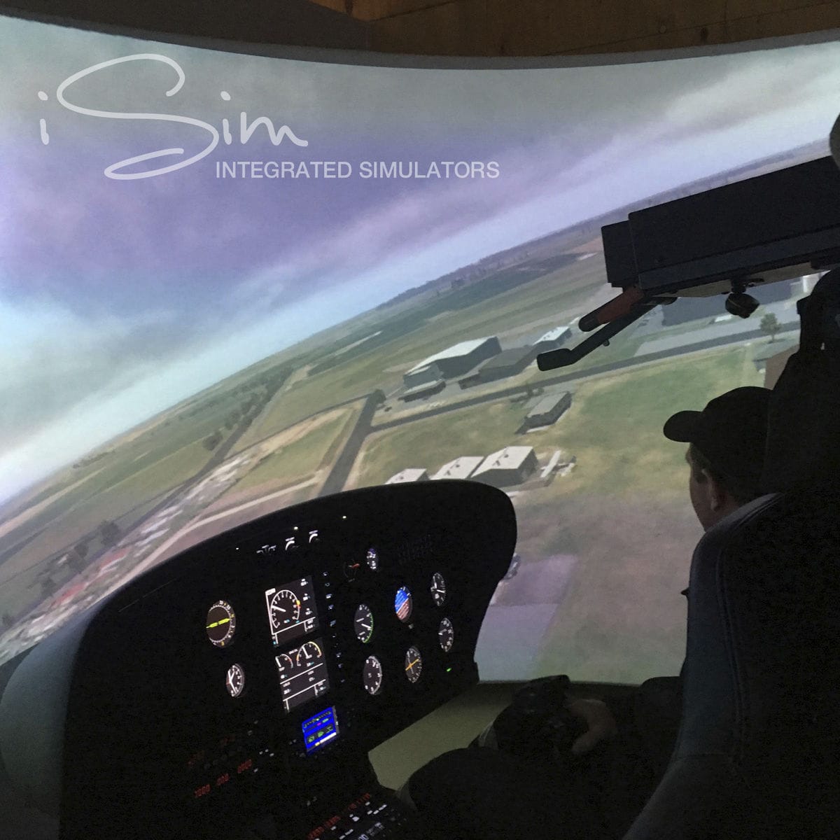 Helicopter simulator - AS350 - iSim Ltd - training / cockpit