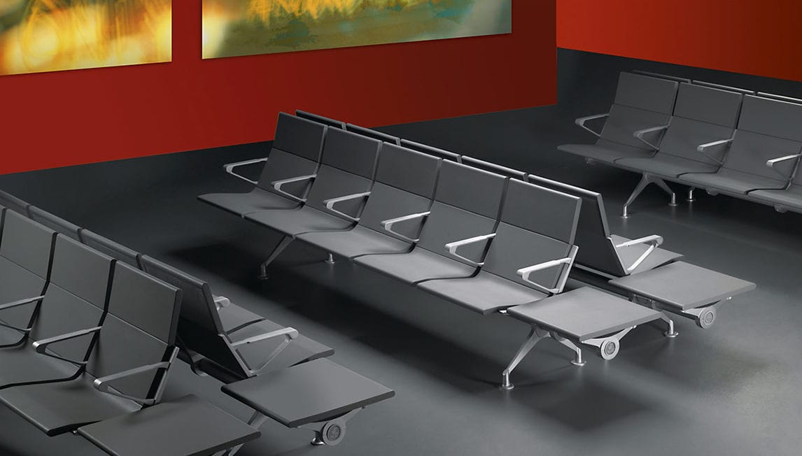 Airport beam chair - MASTER BASIC - IMAT - multiplace / metal ...