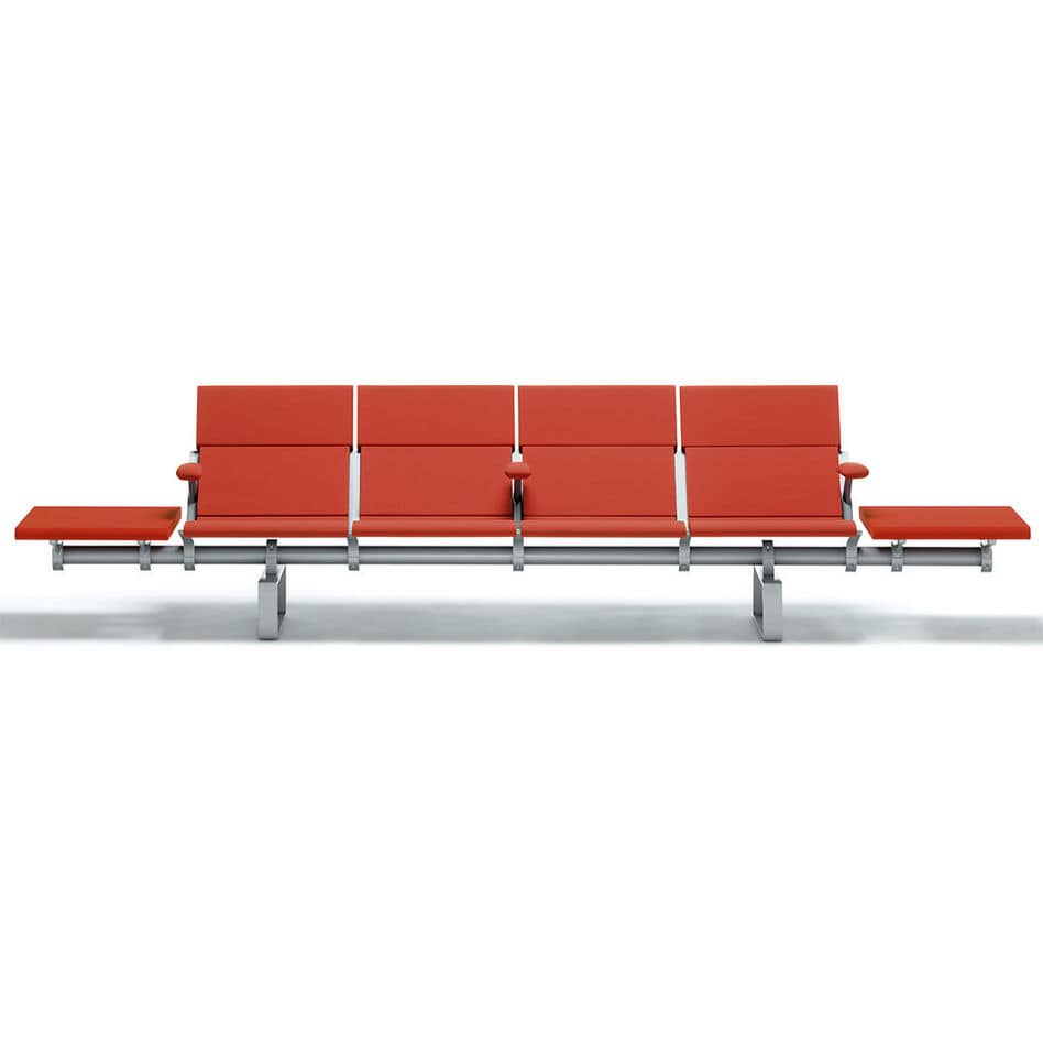 Airport beam chair - MASTER SOFT - IMAT - multiplace / polyurethane / steel
