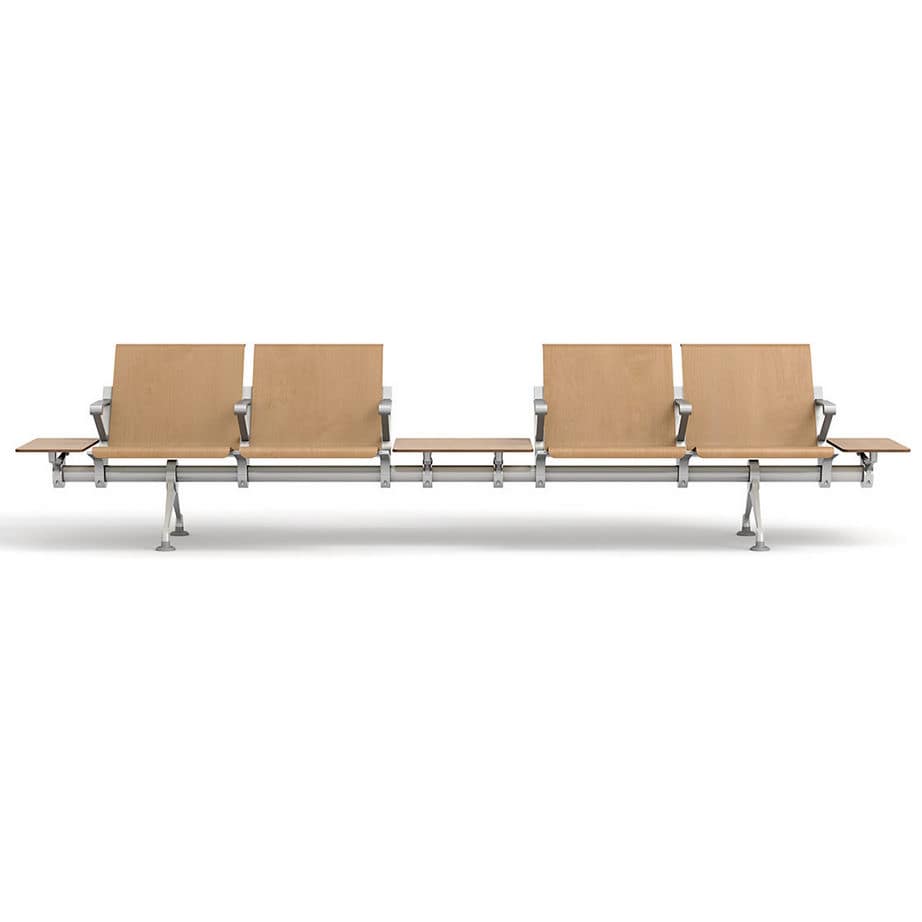 Airport beam chair - MASTER WOOD - IMAT - multiplace / wooden / steel