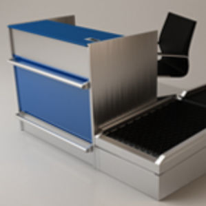 Baggage check-in kiosk - Integral Systems - floor-standing / for airport