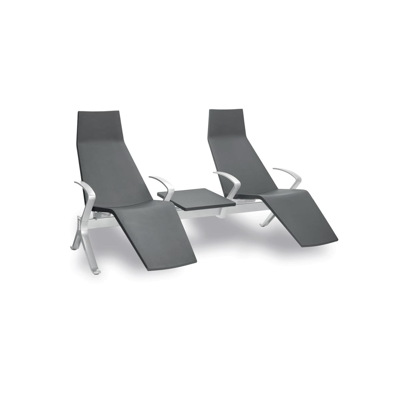 Airport beam chair - FLY II RELAX - REAL - 4-seater / 2-person / metal
