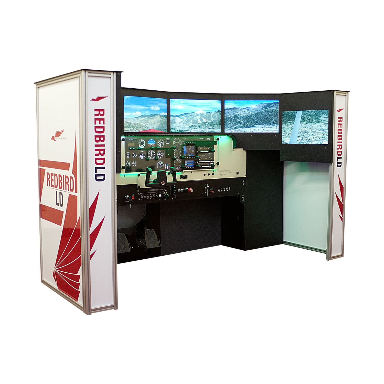 Flight simulator - LD - Redbird Flight Simulations - training / cockpit