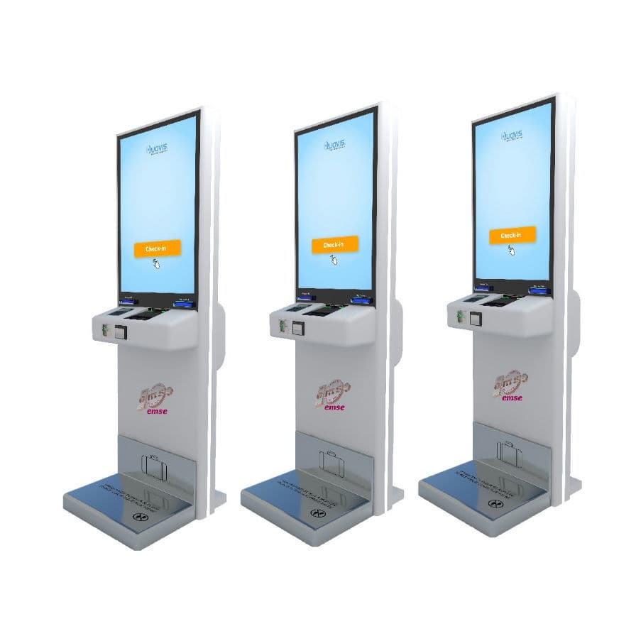 Check-in kiosk with barcode reader - Q-ALAPP - QUAVIS - with boarding ...