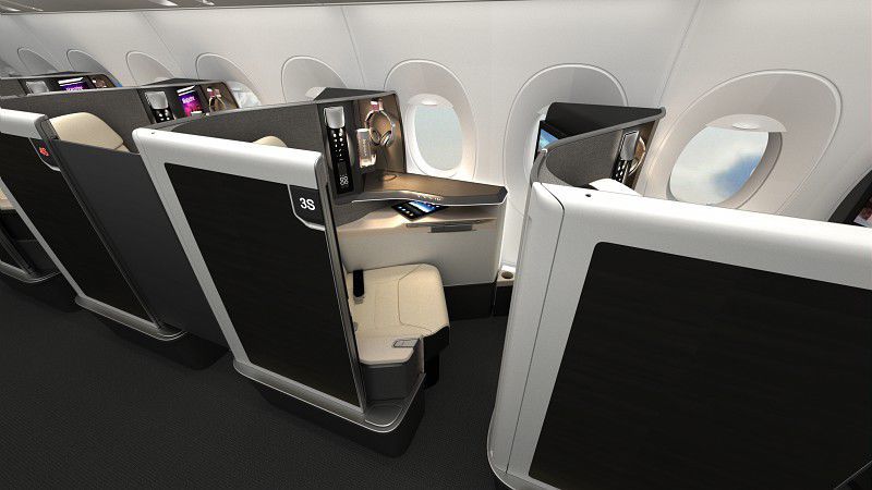 Aircraft cabin seat - Versa - Safran Seats - business class / with ...