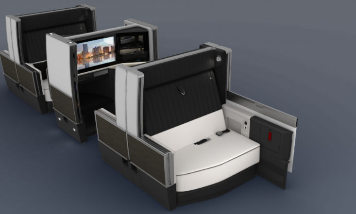Aircraft cabin seat - Fusio - Safran Seats - business class / with ...