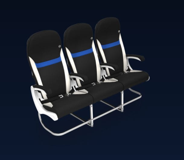 Aircraft cabin seat - Z600 - Safran Seats - business class / with armrests