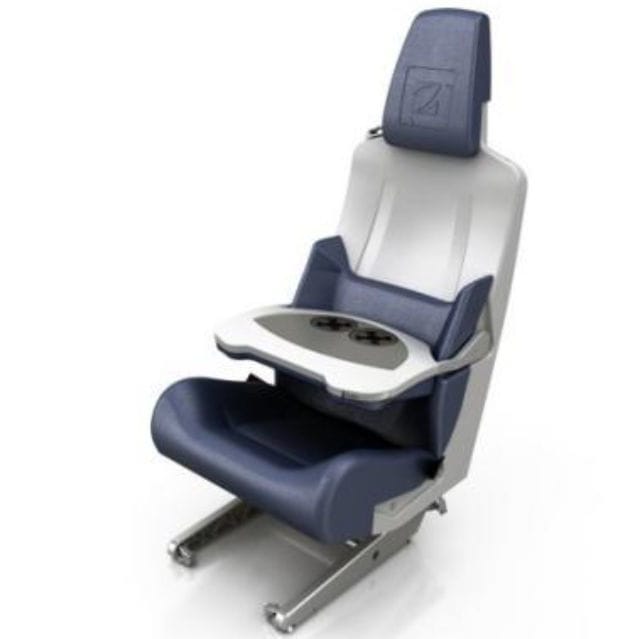 Aircraft cabin seat - VTOL - Safran Seats - crew / with table