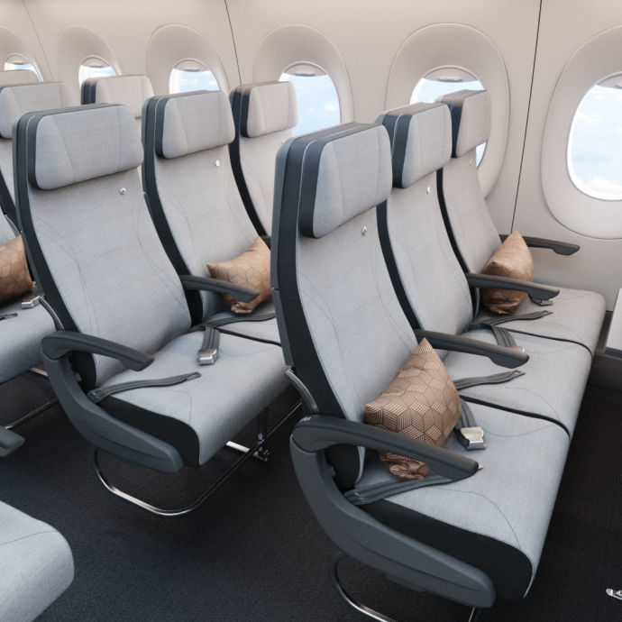 Aircraft cabin seat - Z400 - Safran Seats - economy class / with ...