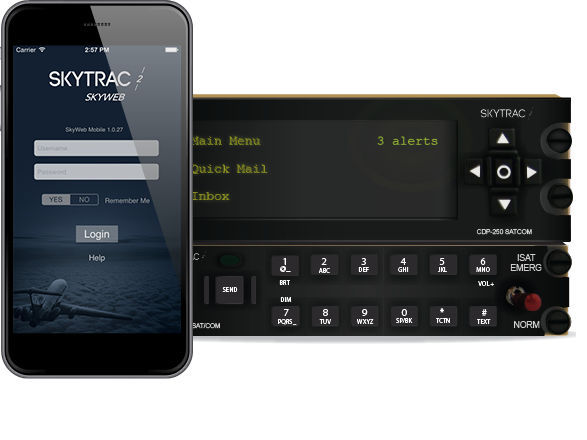 Data management software - SKYTRAC Systems Ltd. - for aeronautics