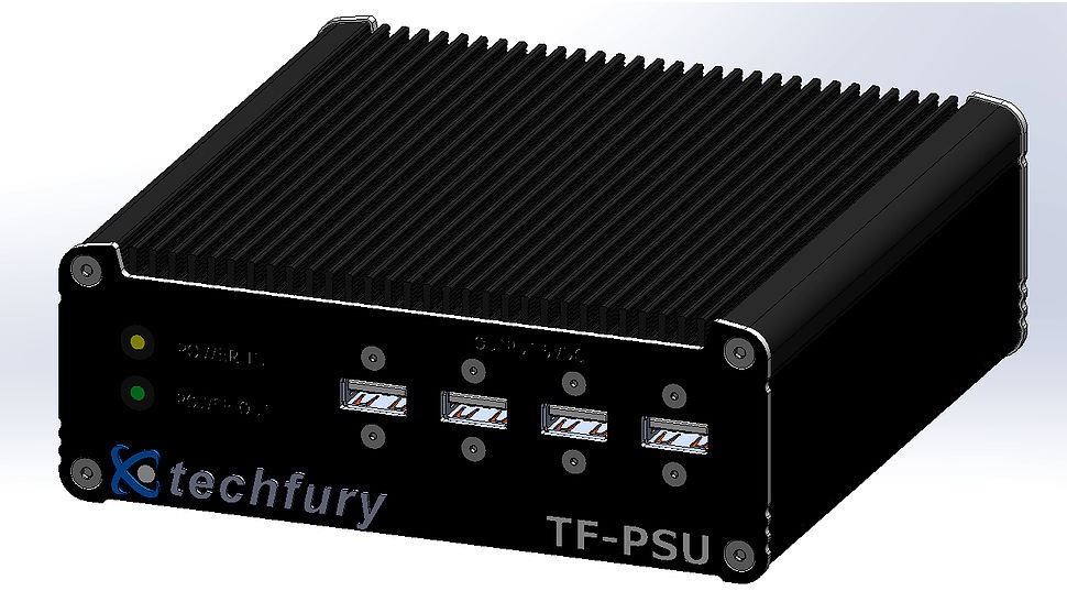 Aircraft power supply - TF-PSU-100W - Techfury Video Systems - DC/DC