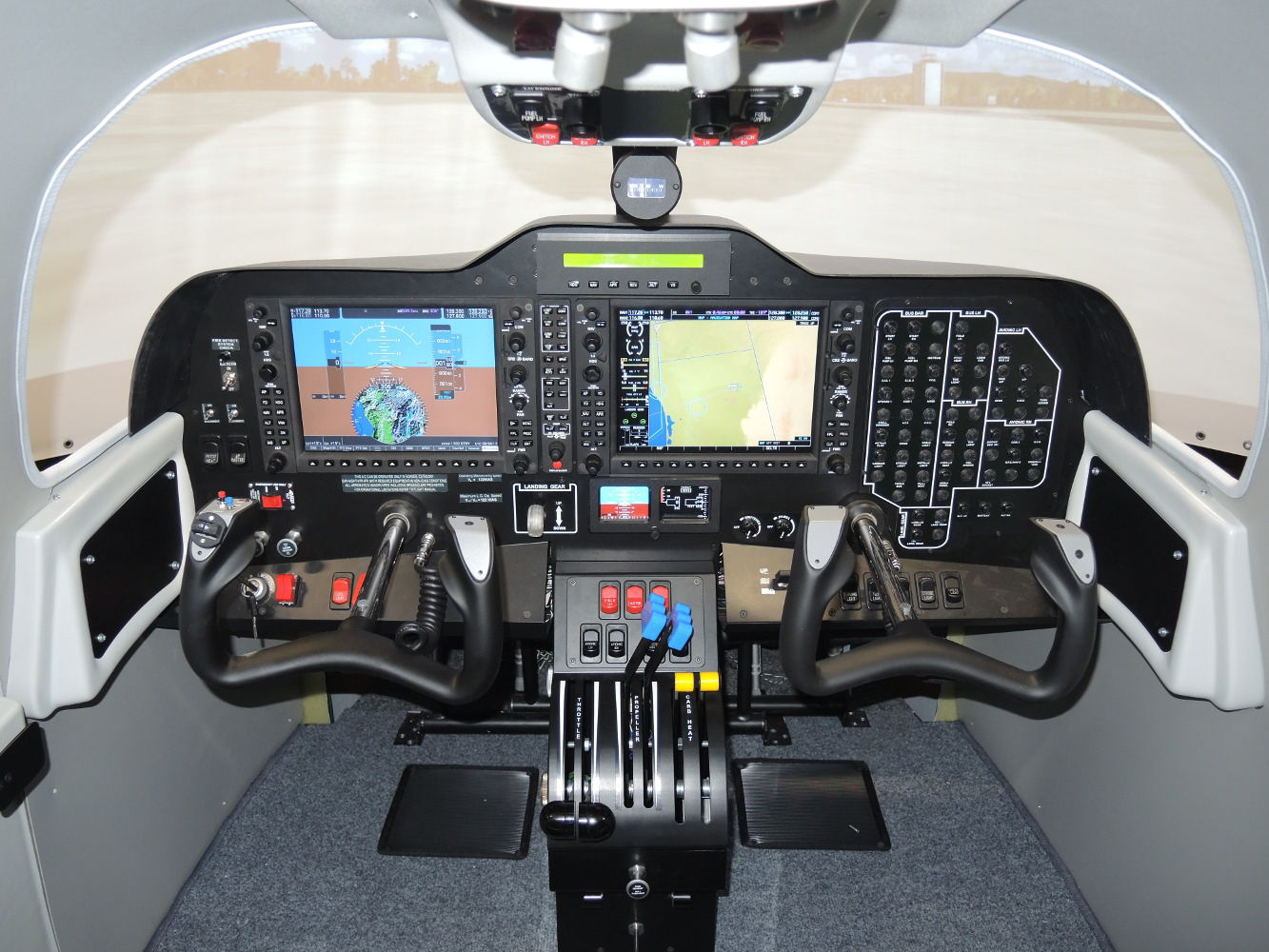 Flight simulator - Tecnam P2006T P2010 - SoftekSim - training / cockpit