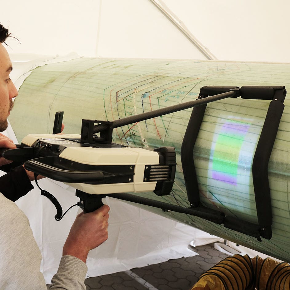 Non-contact 3D scanner - waveCHECK - 8tree - for aeronautics