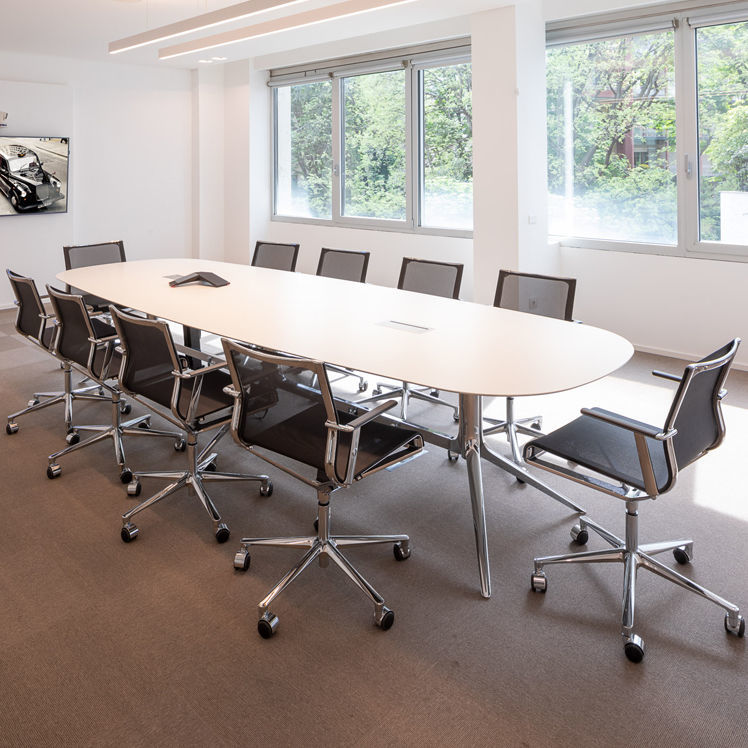 Airport boardroom table - No - ICF S.p.A. - steel / aluminum