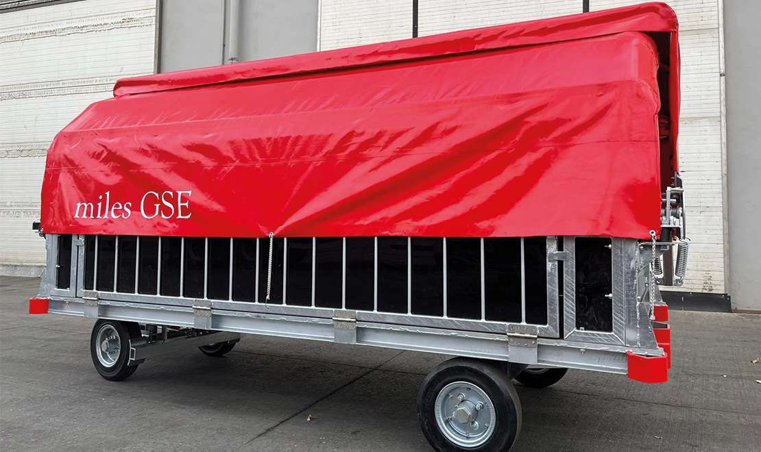 Runway baggage trailer - 6033 - MILES GSE - for airport terminals / 4 ...