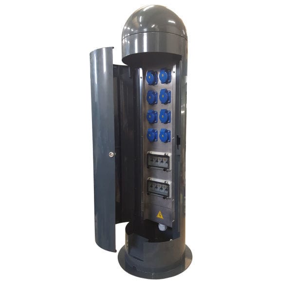 Fixed bollard - MAGNUM series - VMR - for airport / electrical distribution