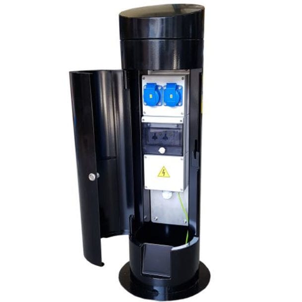 Fixed bollard - IRIDE series - VMR - for airport / electrical distribution