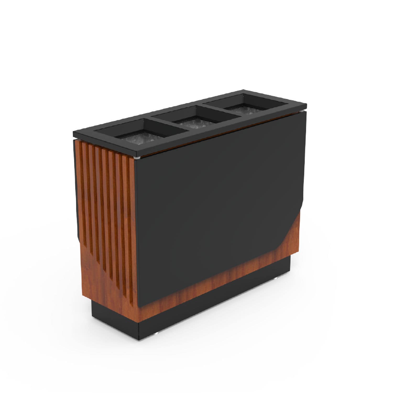 Airport waste bin - LAKSHA III - Bluestream - floor-mounted / recycling