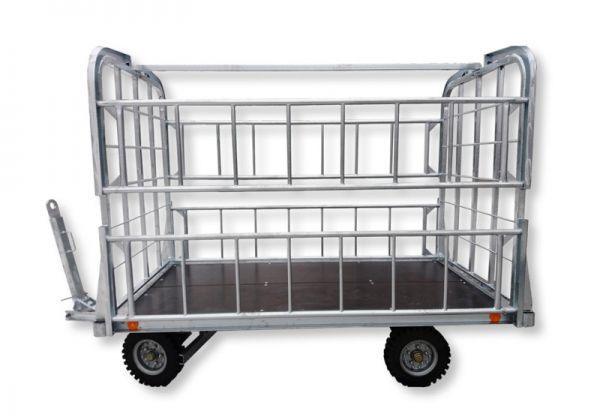 Airport terminal baggage cart - FBC-2000-05 - Fenixplus - 4-wheel / open