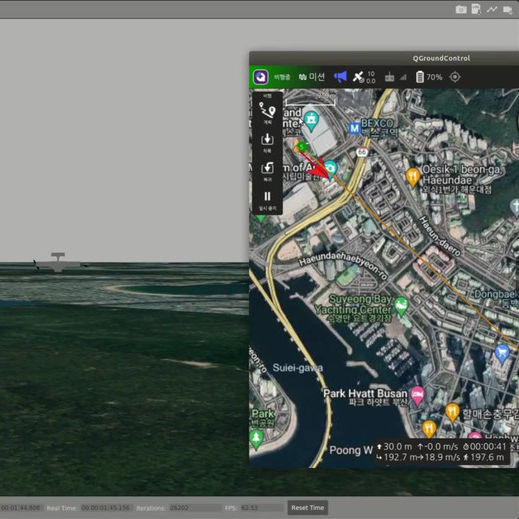 Drone simulator - Gazebo - NARMA Inc. - training / PC-based