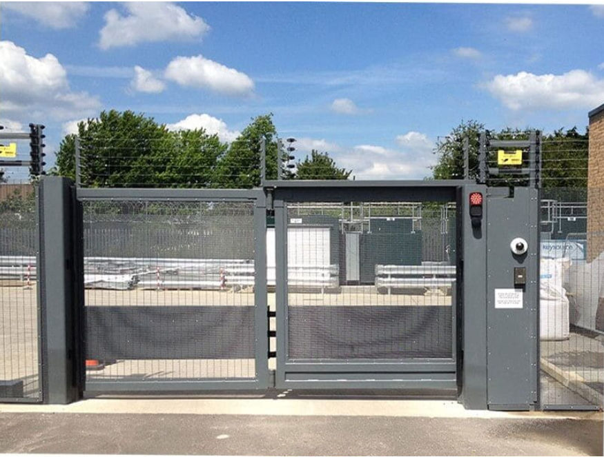 Airport gate - PAS 68 BI - Jacksons Fencing - vertical sliding ...