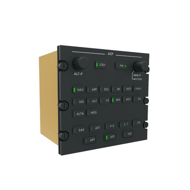 Aircraft control panel - ACP - ASELSAN - for helicopter / illuminated