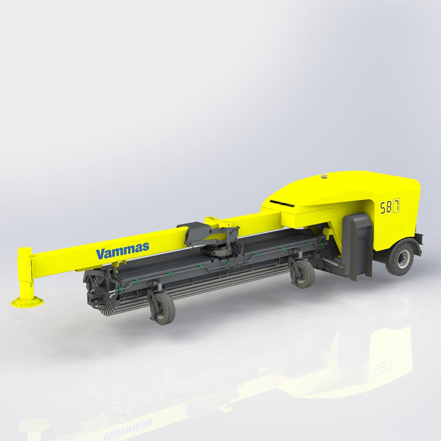 Snow sweeper - SB series - VAMMAS - for airport runway / truck-mounted ...