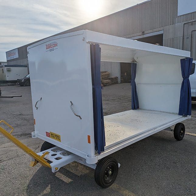 Closed baggage cart - Wilcox GSE - for ground support / for airport ...