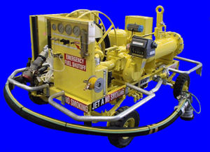 Towed hydrant cart - NVE Millennium - FLUID TRANSFER INTERNATIONAL LTD.
