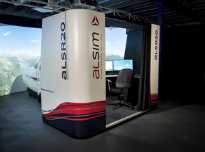 Flight simulation cabin - ALX - ALSIM - aircraft / training / cockpit