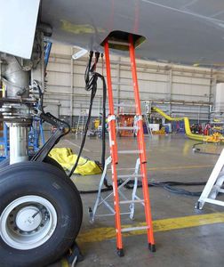 Maintenance stepladder - 4FBMROCADET - LockNClimb, LLC - for airplane