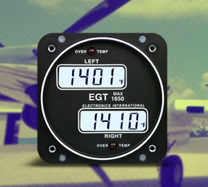 Temperature gauge - E-4 - Electronics International - digital / exhaust ...