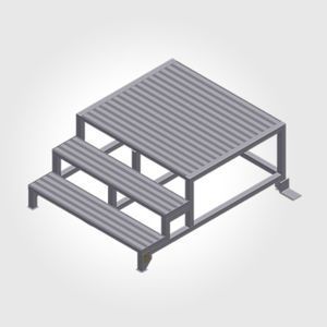 Access stairs - DOCK-NH90-AP-ST - ALTEC Aluminium Technik GmbH - mobile ...