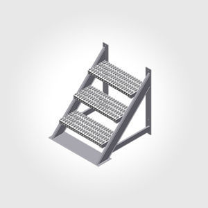 Access stairs - DOCK-NH90-AP-ST - ALTEC Aluminium Technik GmbH - mobile ...