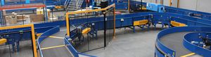 Inclined baggage carousel - Glidepath - for airport