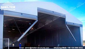 Aircraft hangar - Clamshell - Shelter Tent Manufacturing Co., Ltd - for ...