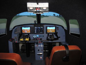 Flight simulator - Boeing 737NG - SoftekSim - training / with enclosed ...