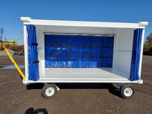 Closed baggage cart - Wilcox GSE - for ground support / for airport ...