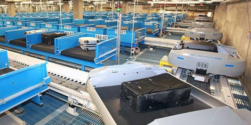 Sorting system with DCV - ALSTEF - for baggage / for airport