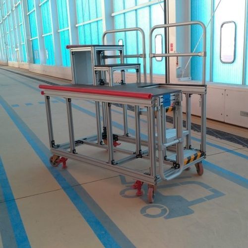 Engine access platform - MAKRO AERO - movable / fixed