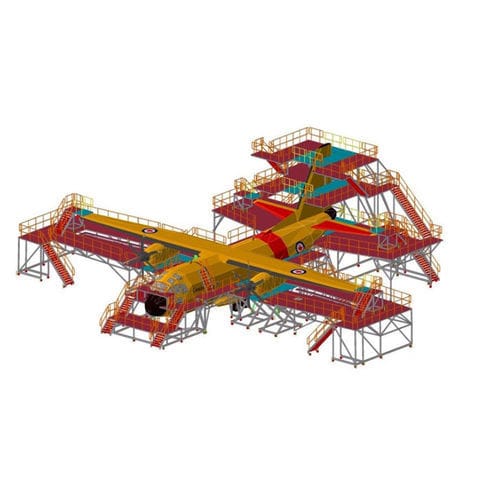 Aeronautic fuselage dock - NIJL AIRCRAFT DOCKING B.V. - wing / movable