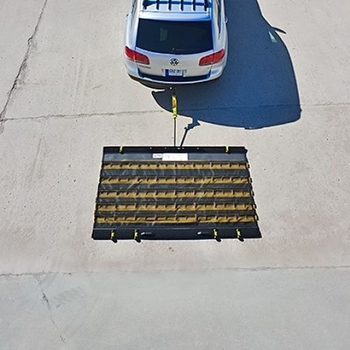 Airport runway sweeper - STEGA UAB - towed / compact