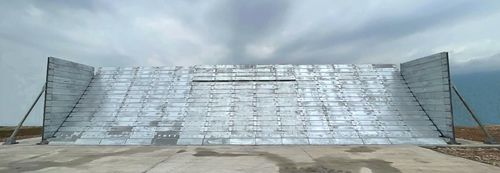 Metal jet blast deflector - HEL.M - VALIS ENGINEERING - for airport