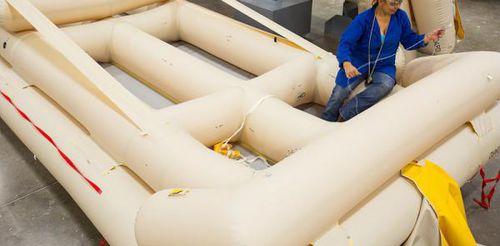 Aircraft evacuation slide - Safran Aerosystems - single-lane