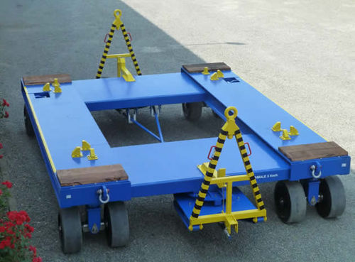 ULD trailer - ERME SAS - 2-axle / with swiveling front axle / for airport