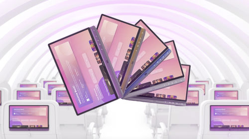 Inflight entertainment aircraft cabin display - Astrova - PANASONIC ...