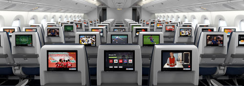 Inflight entertainment aircraft cabin display - Live Television ...