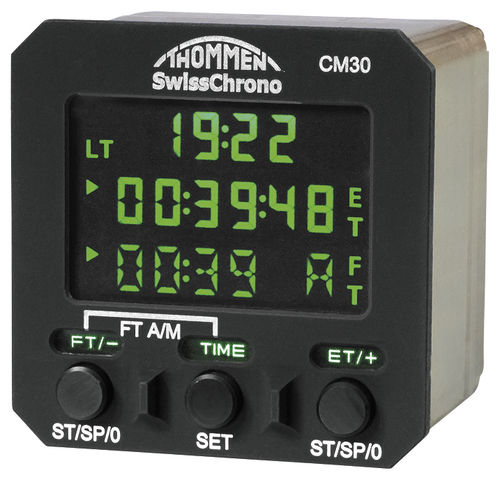 Aircraft clock - CM30 - THOMMEN AIRCRAFT EQUIPMENT AG - digital ...